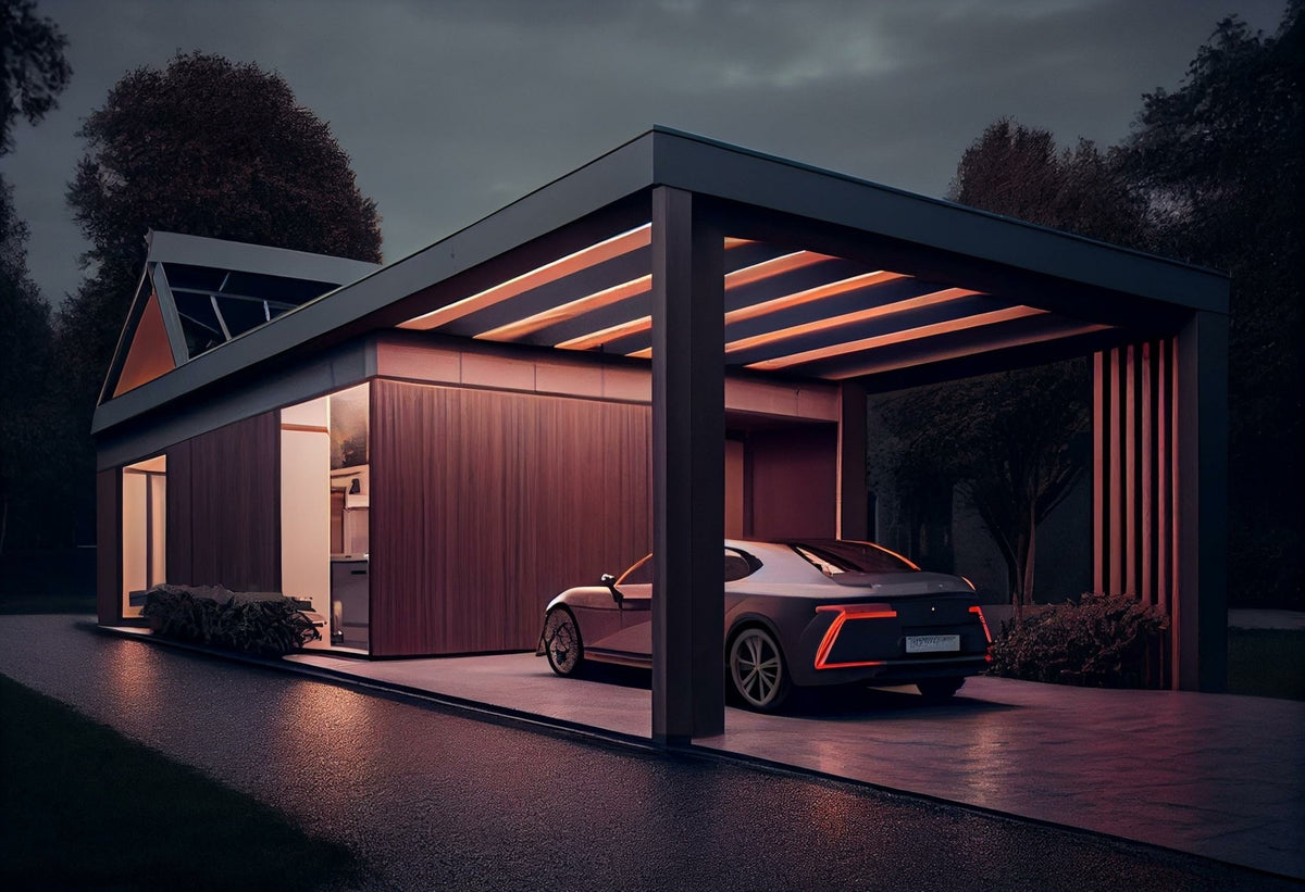 Carport Beleuchtung – LED-Lösungen für Sicherheit & stilvolle Optik ...